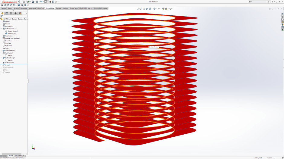 SOLIDWORKS – Fun with Helix’s and Sweep’s #SOLIDWORKS – Michael Lord