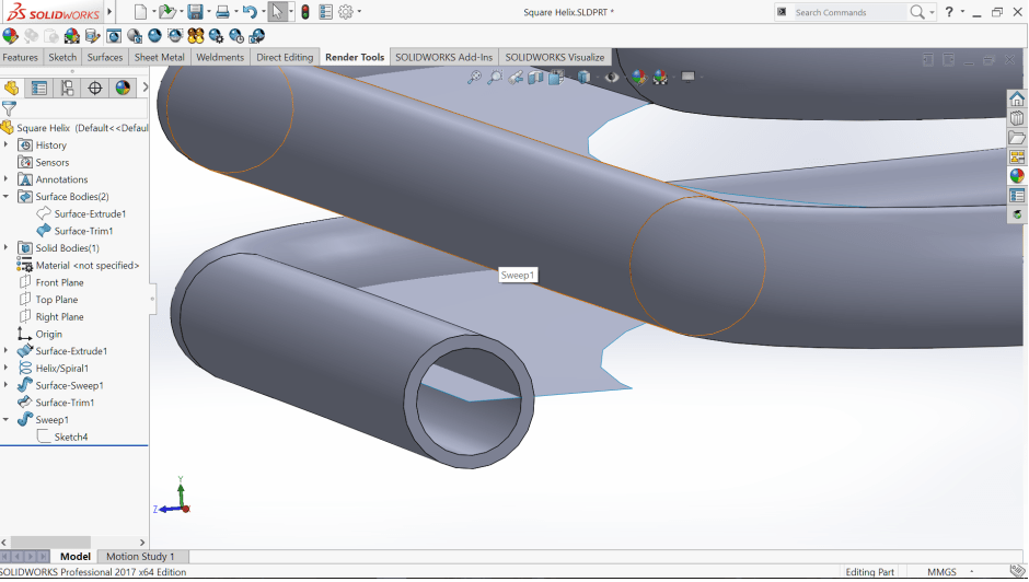 SOLIDWORKS – Fun with Helix’s and Sweep’s #SOLIDWORKS – Michael Lord